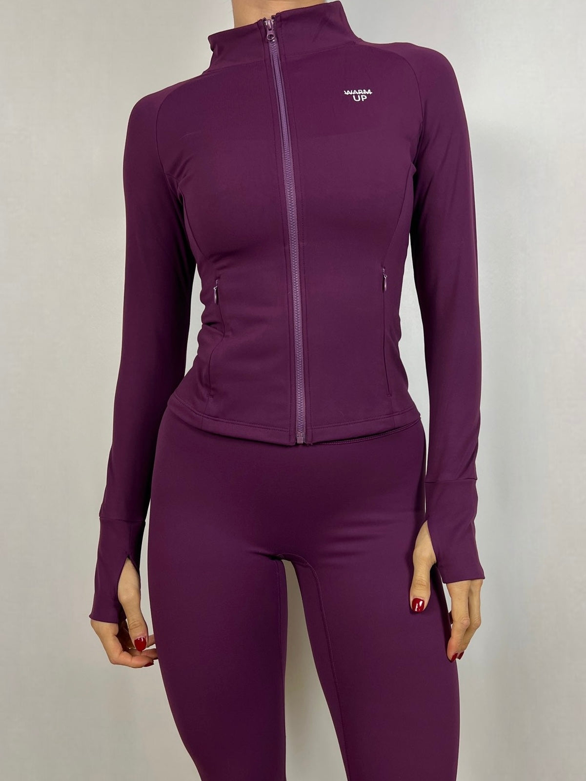 Grape Purple Compression Jacket – Warm UP